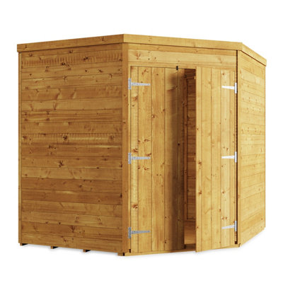 BILLYOH EXPERT TONGUE AND GROOVE CORNER WORKSHOP WOODEN SHED - 7X7 ...
