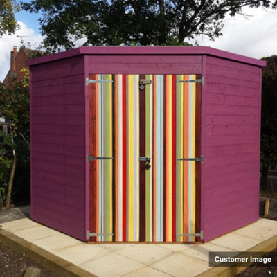 BillyOh Expert Tongue and Groove Corner Workshop Wooden Shed - 7x7 ...