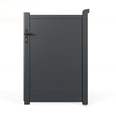 BillyOh Nova Pedestrian Full Privacy Aluminium Garden Gate - 100x142cm ...