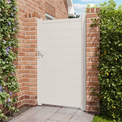 BillyOh Nova Pedestrian Full Privacy Aluminium Garden Gate - 100x173cm ...