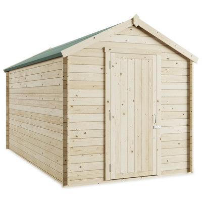 BillyOh Pro Apex Log Cabin Wooden Shed - W2.0m x D4.0m (7 x 13ft ...
