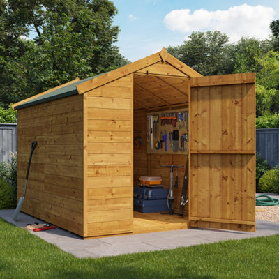 BillyOh Storer Tongue and Groove Apex Wooden Shed - 8x6
