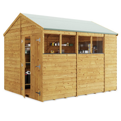 BillyOh Switch Overlap Apex Shed - 10x8 Windowed | DIY at B&Q