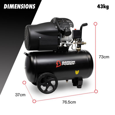 BIMSON POWER AIR COMPRESSOR V-TWIN 50 LITRE