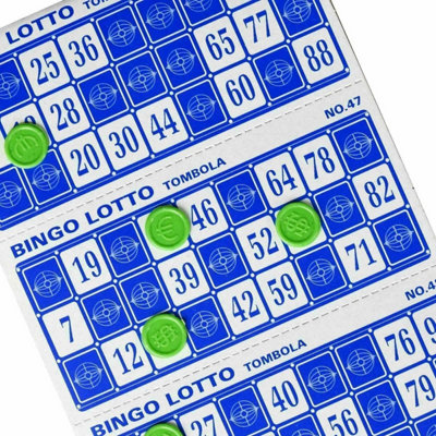 Bingo Classic Family Game Bingo Game Set with 90 Numbered Balls 48 ...