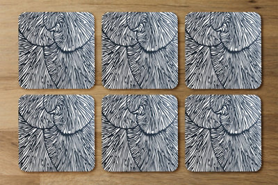 Biophilic design with natural analogues texture (Coaster) / Default Title
