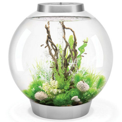 BiOrb Classic 105L Aquarium Fish Tank in Silver with MCR LED Lighting