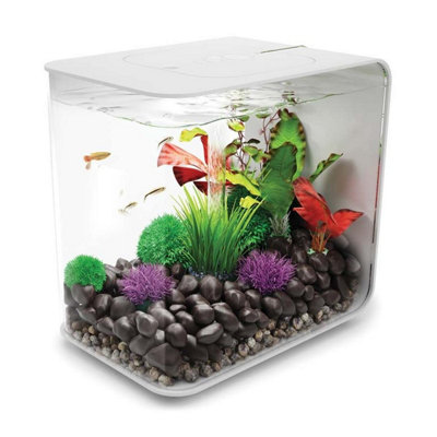 biOrb FLOW 30L Aquarium Fish Tank in White with MCR LED Lighting