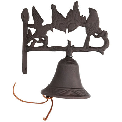 Birds Door Bell Gate Cast Iron Sign Plaque Door Wall House Post Porch ...