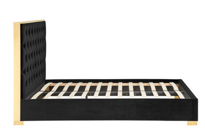 Birlea Chelsea Double Bed In Black Fabric