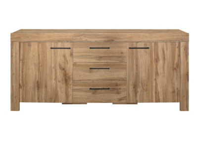 Birlea Compton 3 Drawer 2 Door Sideboard Oak