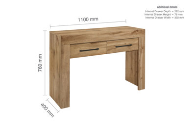 Birlea Compton Console Table Oak