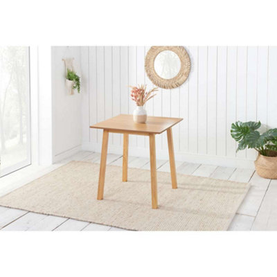 Birlea Stonesby Square Dining Table Oak | DIY at B&Q