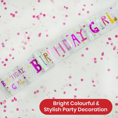 Birthday Girl Recyclable Paper Banner - 2.6m
