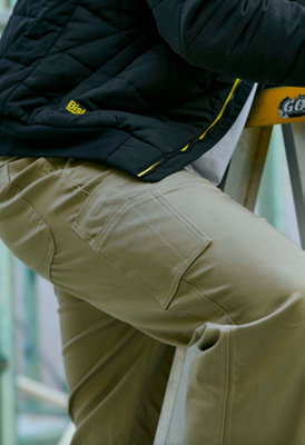 BISLEY WORKWEAR STRETCH COTTON DRILL CARGO TROUSERS NAVY 38S | DIY at B&Q