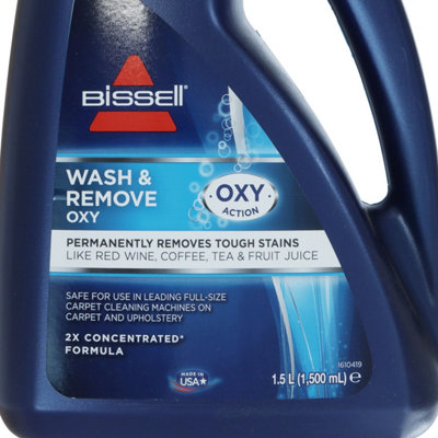 Bissell Wash & Remove Oxy Carpet Cleaner 1.5L Stain & Odour Solution ...