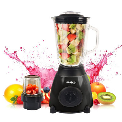 Bistro Chef 2-in-1 Ice Nuts Crushing Mixer Blender 850W (Black)