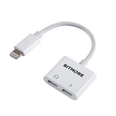 Bitmore Carbon Neutral Lightning Audio and Charging Splitter Cable for ...