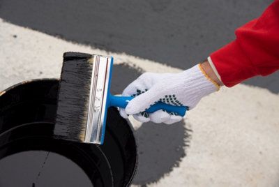 Bitumen Black Primer and sealer, felt, concrete, flashing tape 5L Njl ...