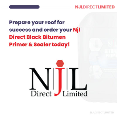 Bitumen Black Primer and sealer, felt, concrete, flashing tape 5L Njl ...