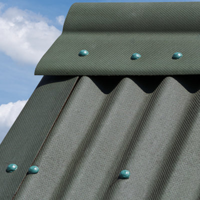Bitumen Corrugated Sheets Green 2000mm x 930mm x 2.2mm - Pack of 6