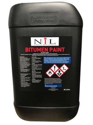 Bitumen Paint Black for Concrete, Steel Iron, Weatherproof Waterproof ...
