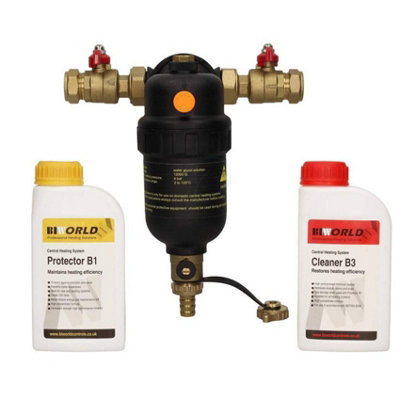 Biworld Smart Mag Boiler Inhibitor Filter + Cleanser Chemical Pack 22mm ...