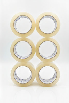 Biznest Clear Parcel Tape Packing Packaging Adhesive Rolls Carton ...
