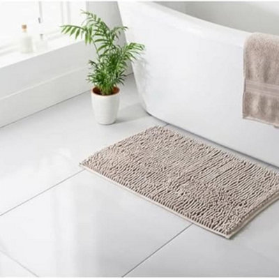 Biznest Microfibre Noodle Bath Mat - Biscuit Provides The Perfect Feel ...