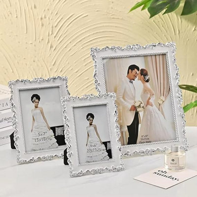 Biznest Retro Style Vintage Floral Picture Frames Decor Photo Rectangle ...