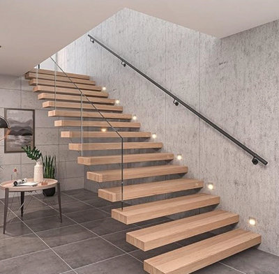 Black 3.6m Indoor Stair Rail Kit only for indoors