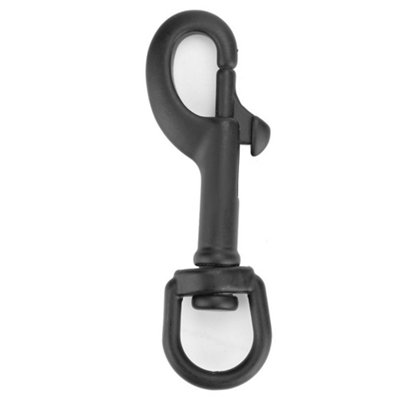 Black 75MM 316 Stainless Steel Swivel Eye Snap Hook for Scuba Diving ...