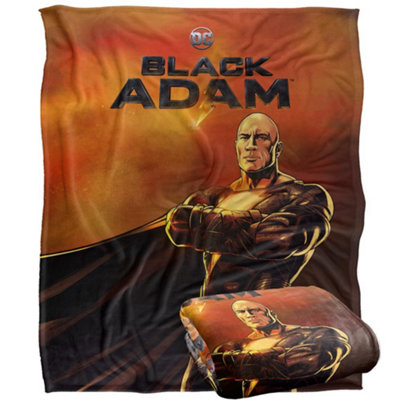Black Adam Pose Blanket Multicoloured (One Size)