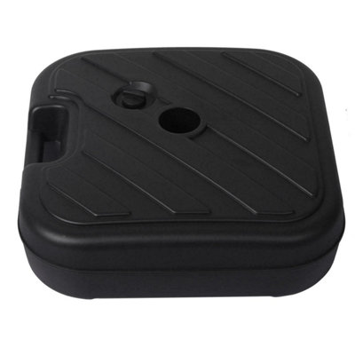 Black Adjustable Parasol Base - Outdoor Waterproof Sun Shade Weight ...