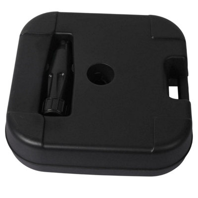 Black Adjustable Parasol Base - Outdoor Waterproof Sun Shade Weight ...