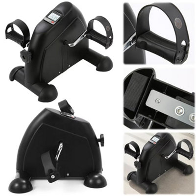 Black Arm & Leg Cycle Exerciser with Monitor Adjustable Resistance Mini ...