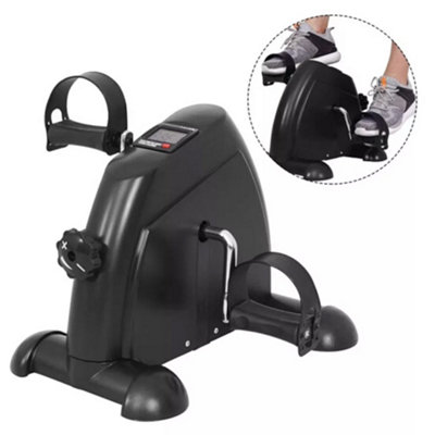 Black Arm & Leg Cycle Exerciser with Monitor Adjustable Resistance Mini ...