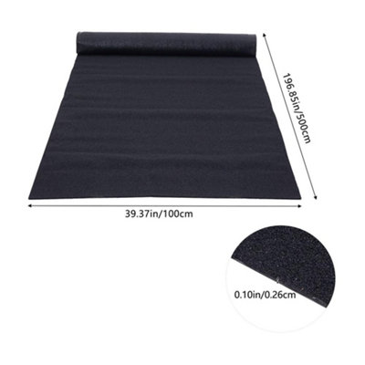Black Asphalt Roofing Felt, Bitumen Cover for Homes and Sheds, 500cm x ...