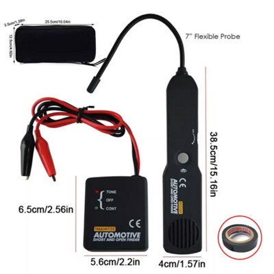 Black Automotive Short and Open Finder Circuit Tester DC 6-42V Car Wire ...