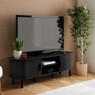 Black Axel Fluted TV Unit Birlea