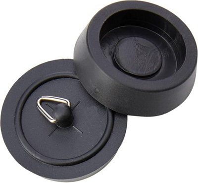 Black Basin Plug 38mm Small Rubber Bath Sink Plug Replacement for ...