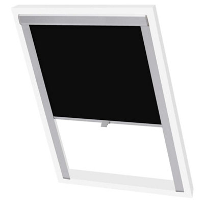 Black Blackout Roller Blind M06/306 for Velux Windows - Heat Blocking