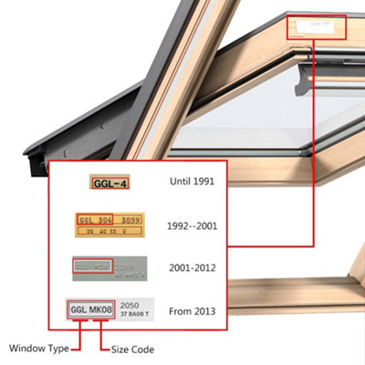 Black Blackout Roller Blind MK08 for Velux Windows