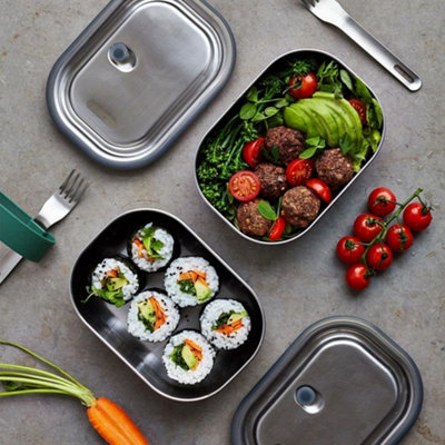 Black+Blum Stainless Steel Lunch Box 600ml - Olive