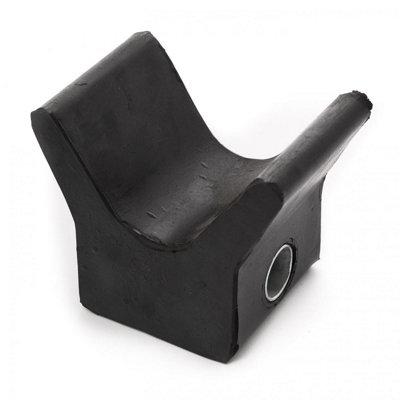 Black bow snubber block. Size: Height: 95mm | DIY at B&Q