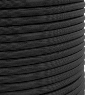 Black Bungee Cord - 20 m / 65 ft of 5 mm Bungee Rope, Shock Cord ...