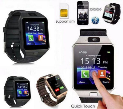 Black Card Enabled Bluetooth Smartwatch