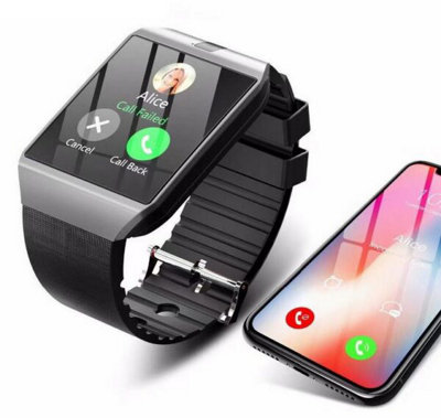 Black Card Enabled Bluetooth Smartwatch