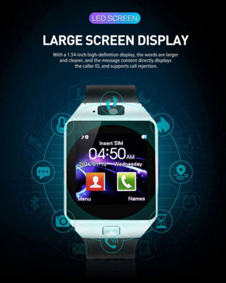 Black Card Enabled Bluetooth Smartwatch
