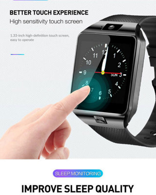 Black Card Enabled Bluetooth Smartwatch